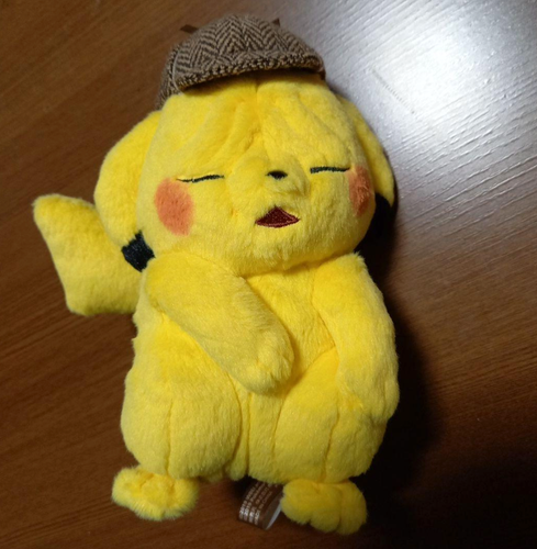 Pokemon Center Original Detective Pikachu Wrinkled Face Plush | eBay