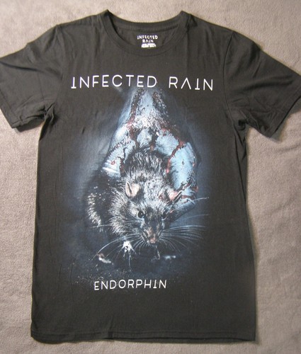 Infected Rain Endorphin Concert Tour T-Shirt Cute Rat Black Shirt Size ...