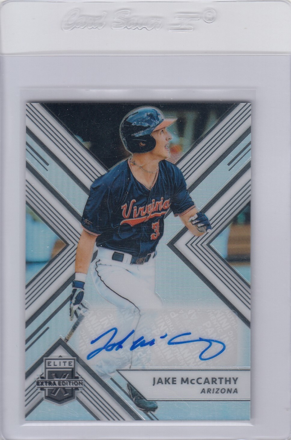 2018 PANINI ELITE OPTICHROME JAKE MCCARTHY ARIZONA HOLO ROOKIE AUTO # ...
