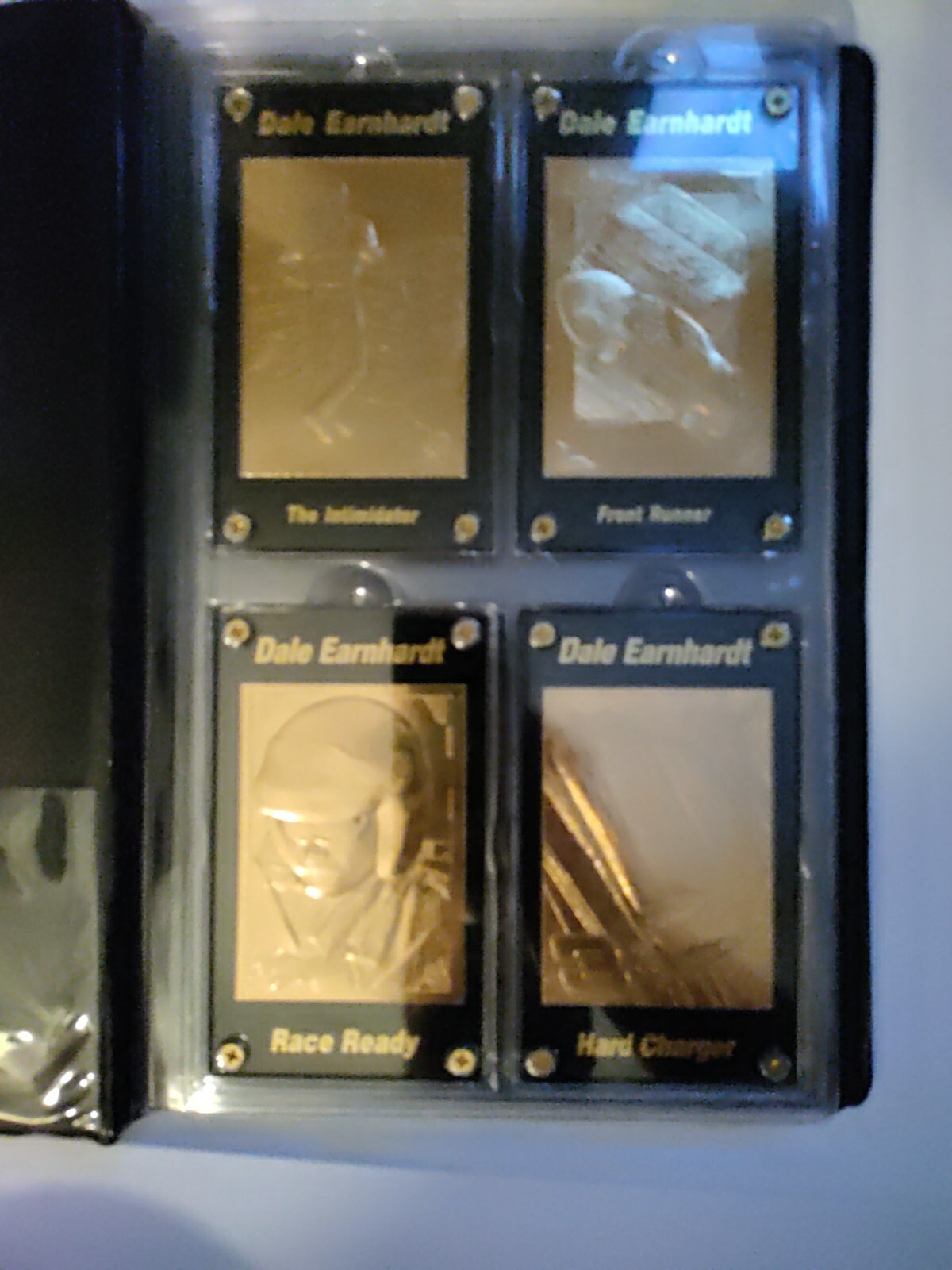 The Dale Earnhardt Gold Card Collection by Sam Bass Binder W/ 12 22K ...