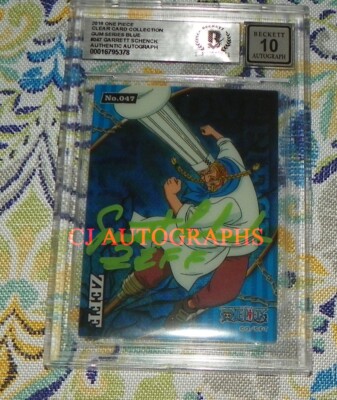 Garrett Schenck Zeff One Piece Ensky Signed Clear Gum Card 10 Auto ...
