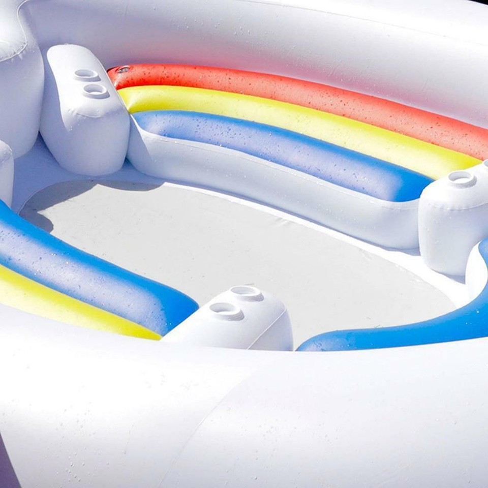 Giant 6-8 Person Inflatable Lake Water Float Raft | eBay