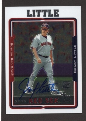 2005 Topps Retired Signature GRADY LITTLE Autograph Card SP Boston Red ...