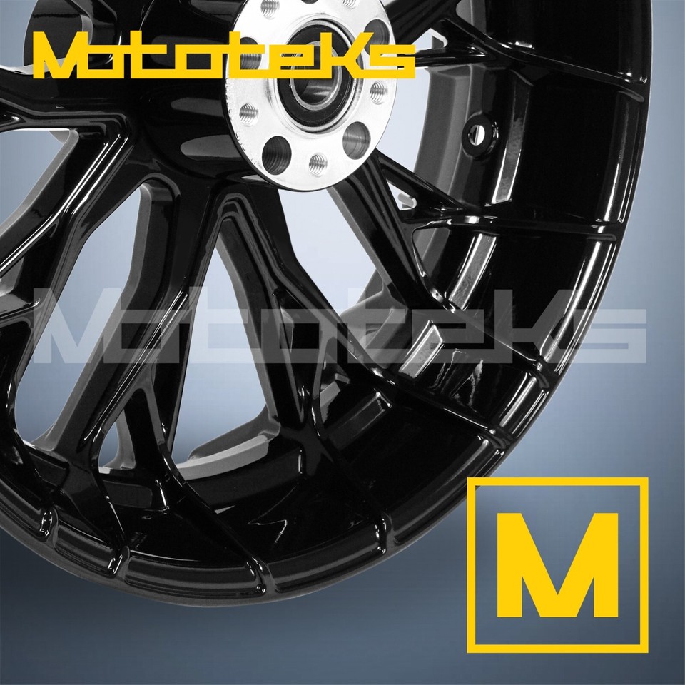 18" 18X5.5 RAIDER MAG WHEEL BLACK FOR HARLEY SOFTAIL MODELS FRONT RIM ...