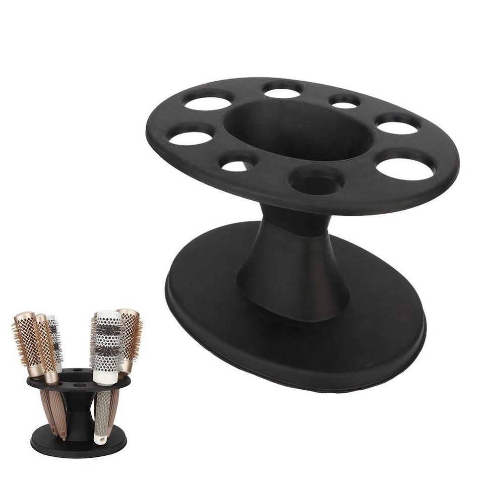 Plastic Round Hair Brush Comb Holder Display Rack Hair Styling Brush ...