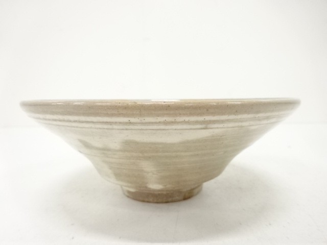 7574195: JAPANESE TEA CEREMONY / FLAT TEA CHAWAN / WHITE GLAZE | eBay