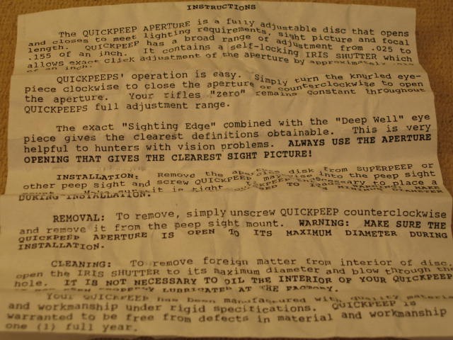 Merit Iris Shutter Aperture Sighting Disc No. 4 "Hunting Disc" | eBay