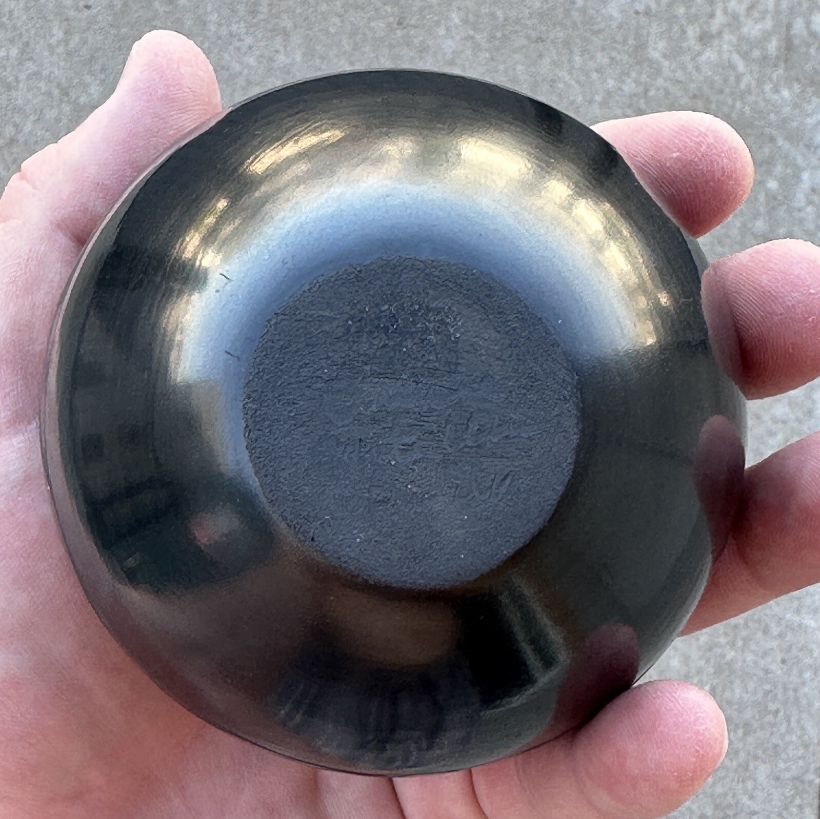 Santa Clara Pueblo Black Polished Pottery Avanyu Water Serpent Native ...