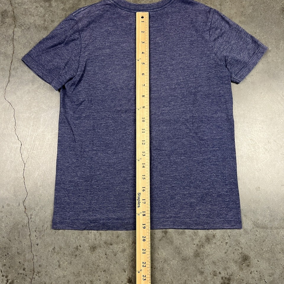 Angels Baby Tee Womens Small (Youth 8) Blue Baseball MLB Short Sleeve ...