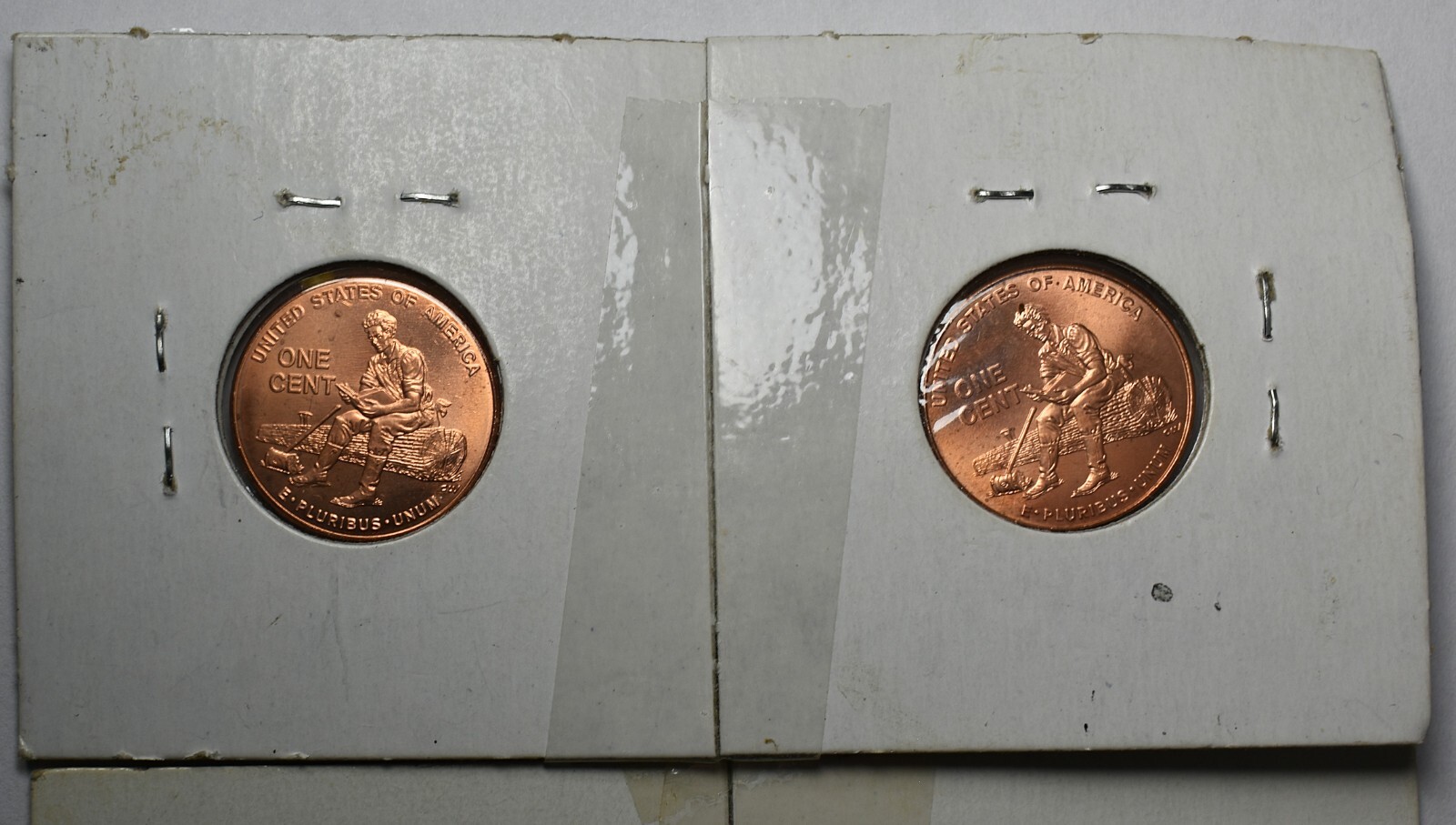 2009 P&Ds UNCIRCULATED LINCOLN PENNY 4 Coins FORMATIVE YEARS & LOG ...