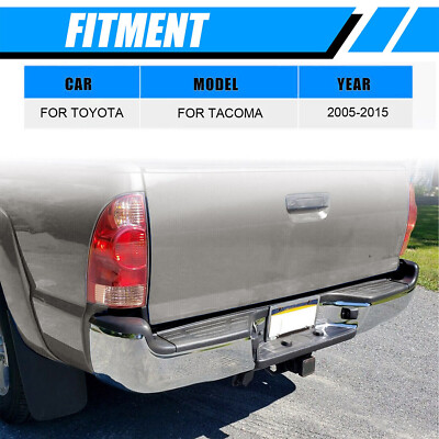 Toyota Tacoma Back Bumper Chrome Rear Step Bumper For 2005-2015 Toyota ...
