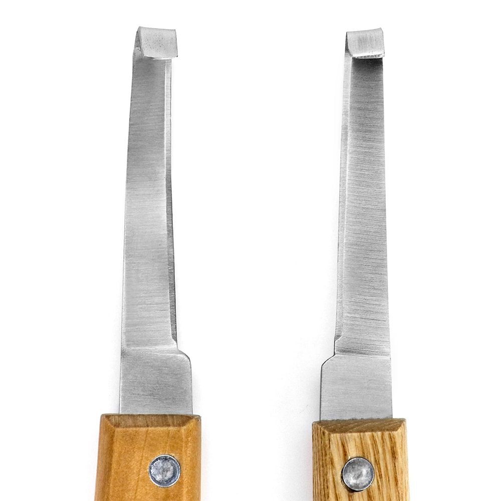 2 Pcs Stainless Steel Left and Right Hand Razor Yellow Hoof Repair Hook ...