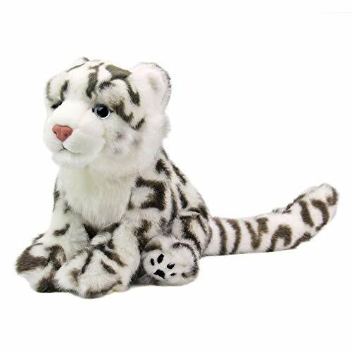 Real Stuffed Snow leopard Child COLORATA Plush animal Family Series ...
