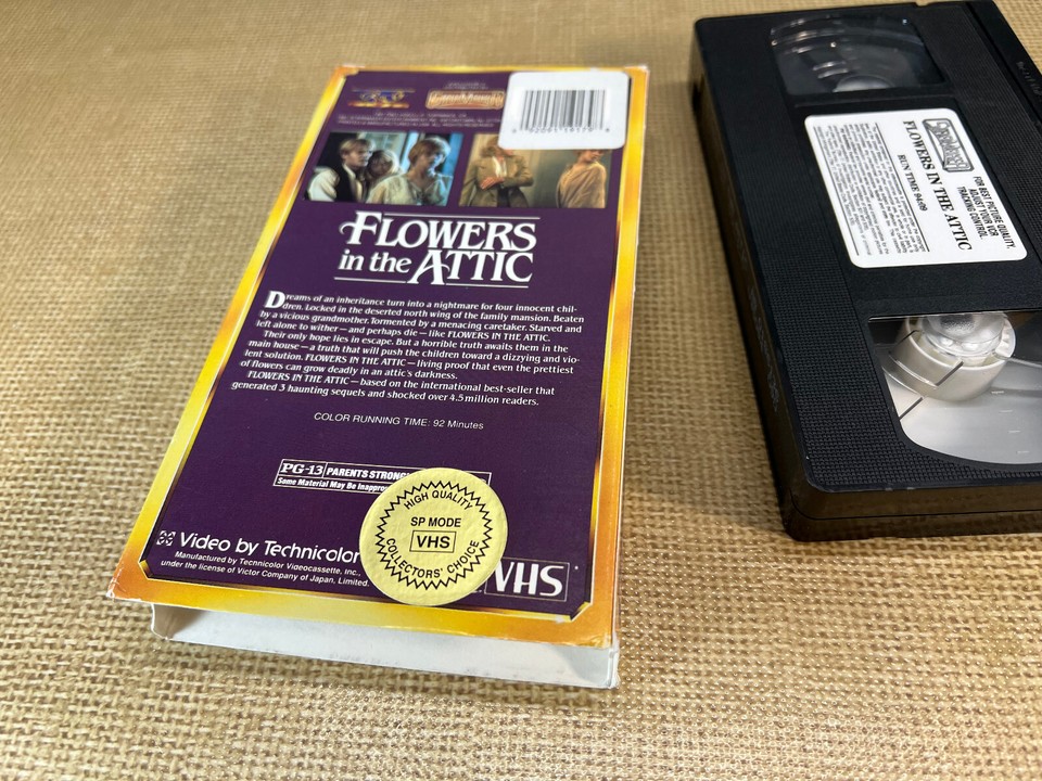 Flowers In The Attic VHS VCR Video Tape Movie Victoria Tennant Used ...