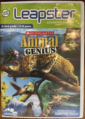 Scholastic Animal Genius Leapfrog Leapster Learning Game w/ Case+Manual ...