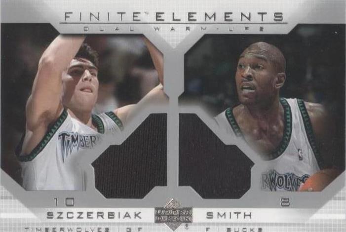 2003-04 Upper Deck Finite - Elements Dual Warm-Ups Wally Szczerbiak ...