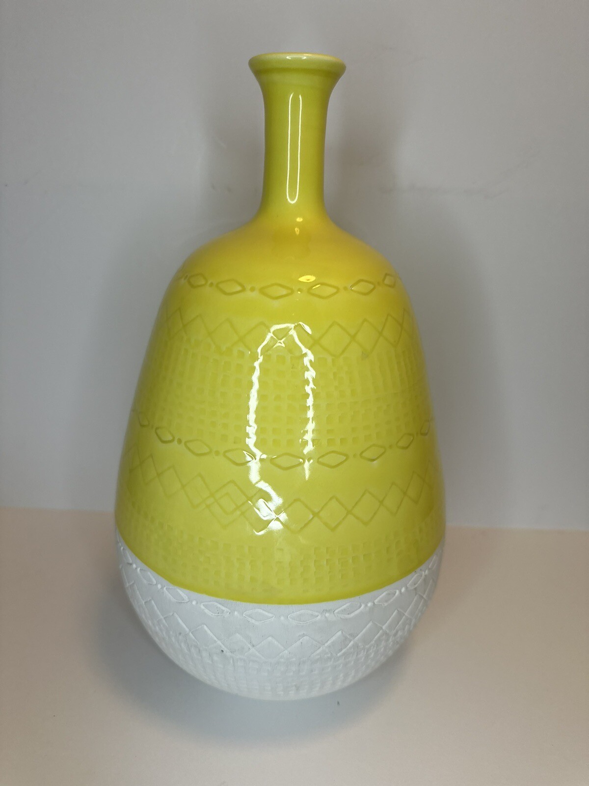 Mid Century Yellow Bitossi Style Vase Made In Italy Ceramiche Tadinate ...
