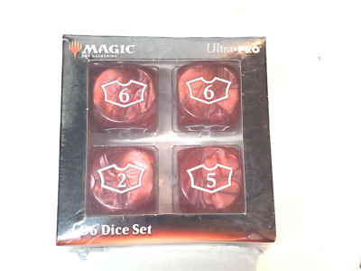 ULTRA PRO: MAGIC THE GATHERING DELUXE LOYALTY DICE - RED 4CT D6 22MM ...