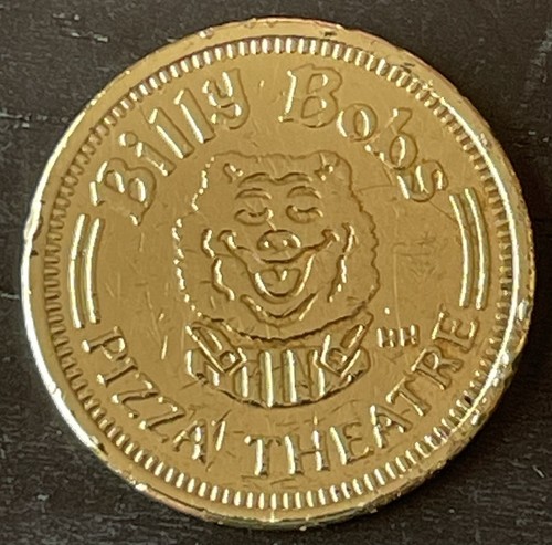 Billy Bob’s pizza theatre family entertainment RARE GOLD token coin ...