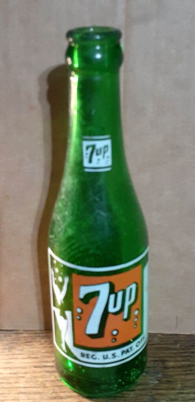 Vintage 7Up The Fresh Up Drink Ft Worth Texas Green Soda Pop Bottle 7 ...