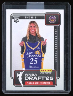 2025 Panini Instant WNBA Draft Night DN8 1st ROOKIE /1165 Sarah Ashlee ...