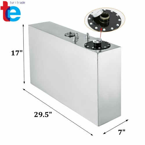 Slim Aluminum Race Drift Fuel Cell Gas Tank+level Sender 17 Gallon 64L ...