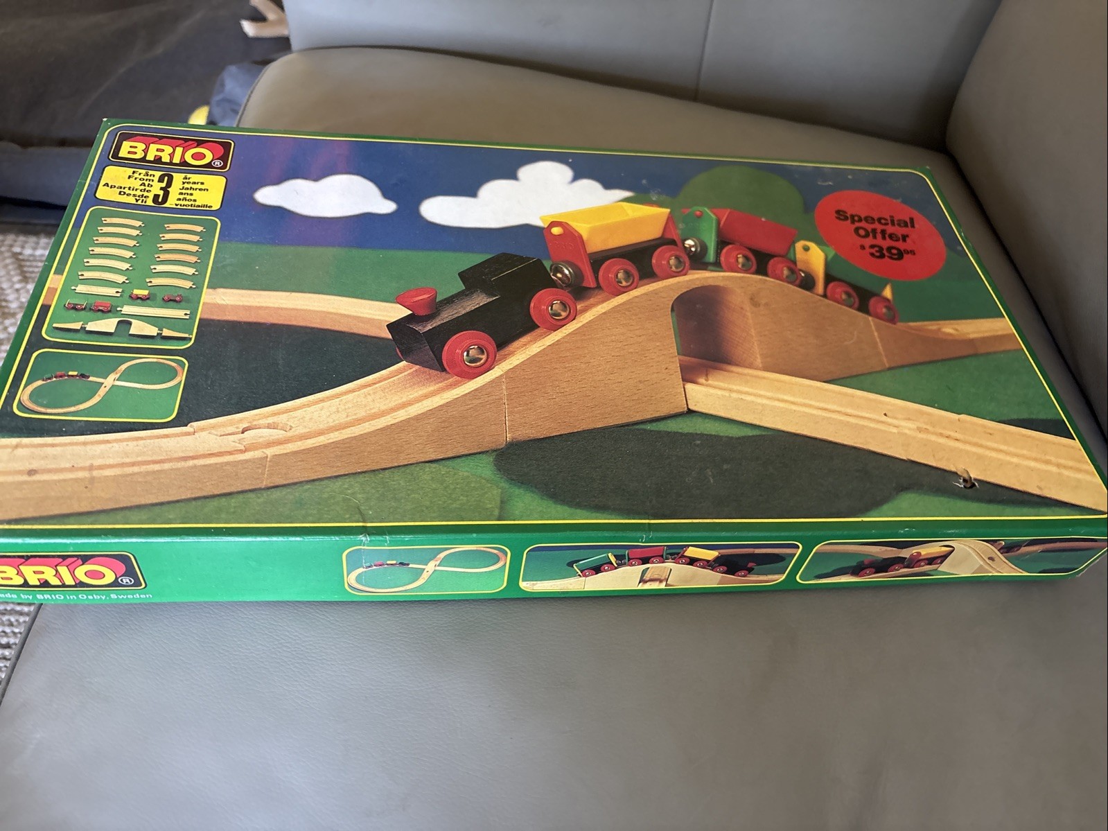 Vintage BRIO Wooden Train Set 100 Complete Made in Sweden Figure 8 Wood ...
