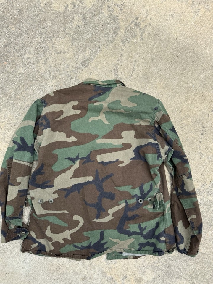 US Army Woodland Camouflage Jacket Med Short NSN 8415-01-084-1646 ...