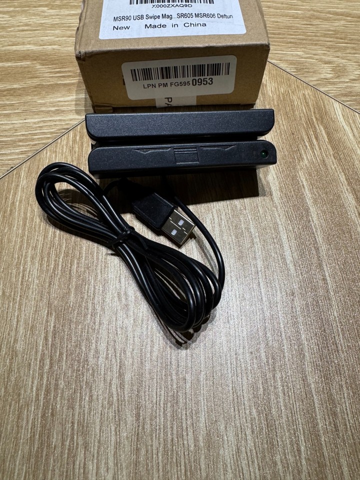Deftun MSR90 USB Swipe Magnetic Credit Card Reader 3 Tracks Mini Smart ...