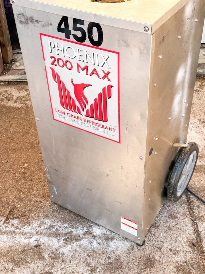Custom Lot Of 2 Phoenix 200 MAX Commercial Dehumidifier Low Grain ...