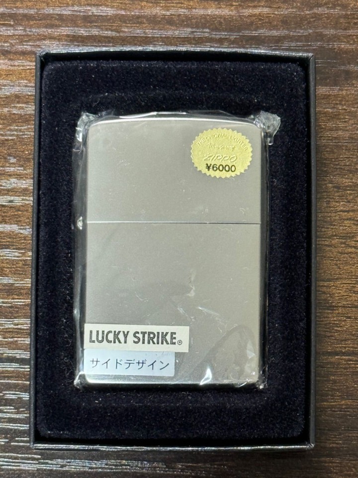 Zippo Lucky Strike Side Design Etching Silver One Sided Processing ...