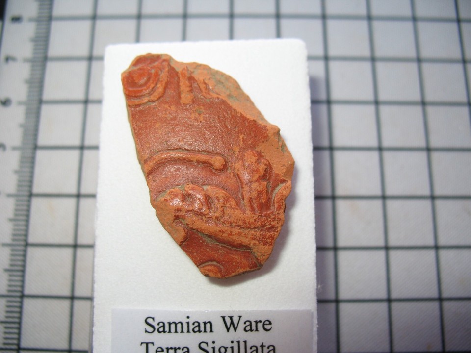 Roman Samian Ware Terra sigillata Gaul pottery shard nice decoration ...