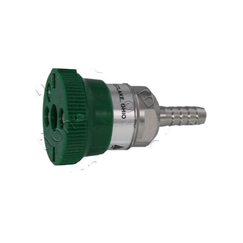 Gas Fitting Ohmeda Female Coupler, 1/4" Hose Barb, O2 Oxygen | eBay