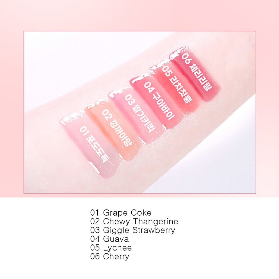 COLORGRAM Fruity Glass Gloss 3g 6 colors K-Beauty | eBay