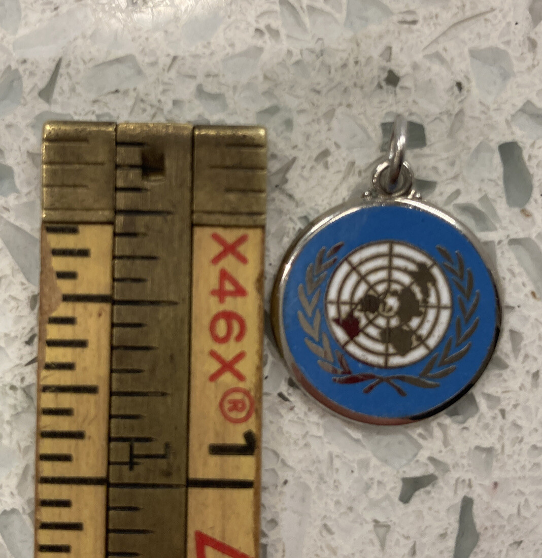 Sterling Silver Enamel United Nations World Unity Sym… - Gem