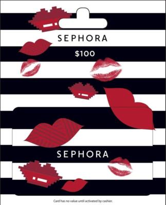 Sephora Gift Card $100 Gifting Card Gift for Girl Makeup Lover Card ...