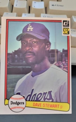 1982 Donruss Dave Stewart #410 Rookie RC Set Break Los Angeles Dodgers ...