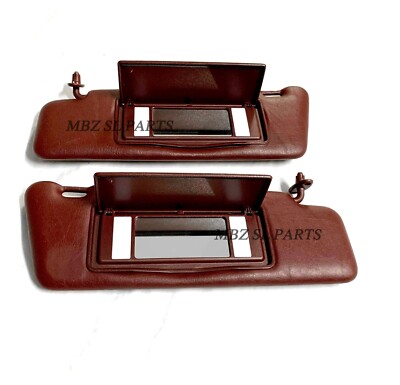 OEM Mercedes W124 W201 C124 S124 320CE 300E Burgundy Sun Visors Left ...