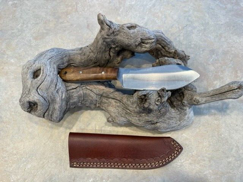 Super Sweet caper / hunting knife High Carbon Steel w/Rosewood handle ...