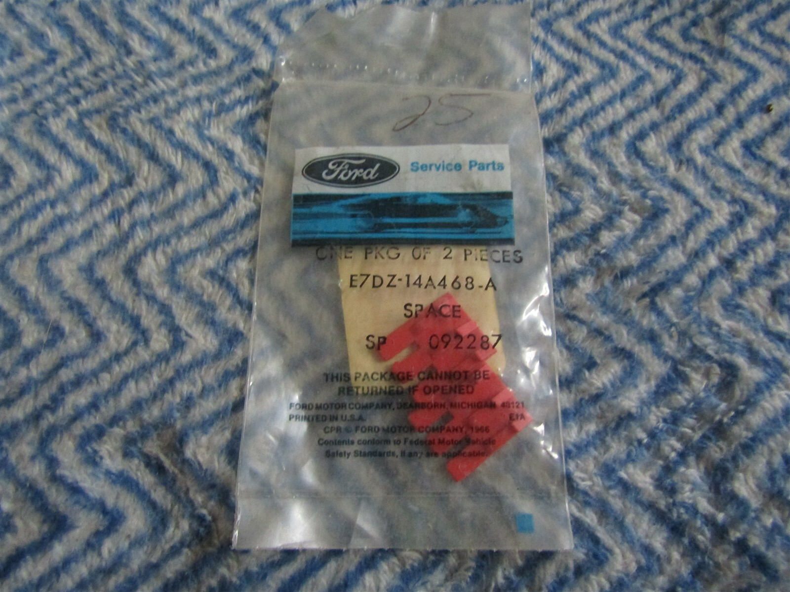 NOS FORD PART NUMBER E7DZ-14A468-A SPACER LOT OF 2 NEW GENUINE FORD | eBay