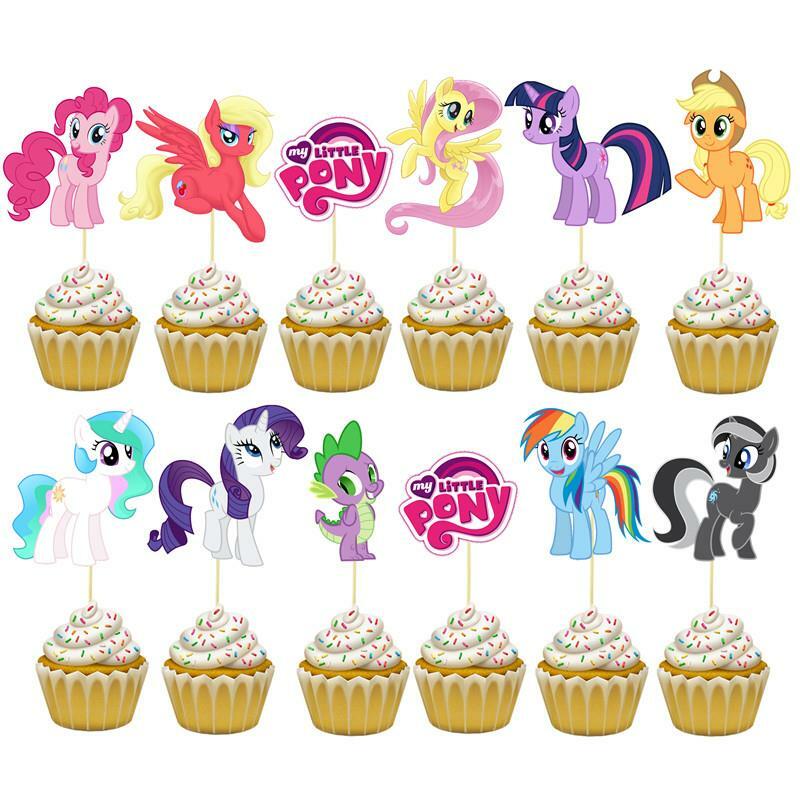 Rainbow Dash Cupcake Toppers