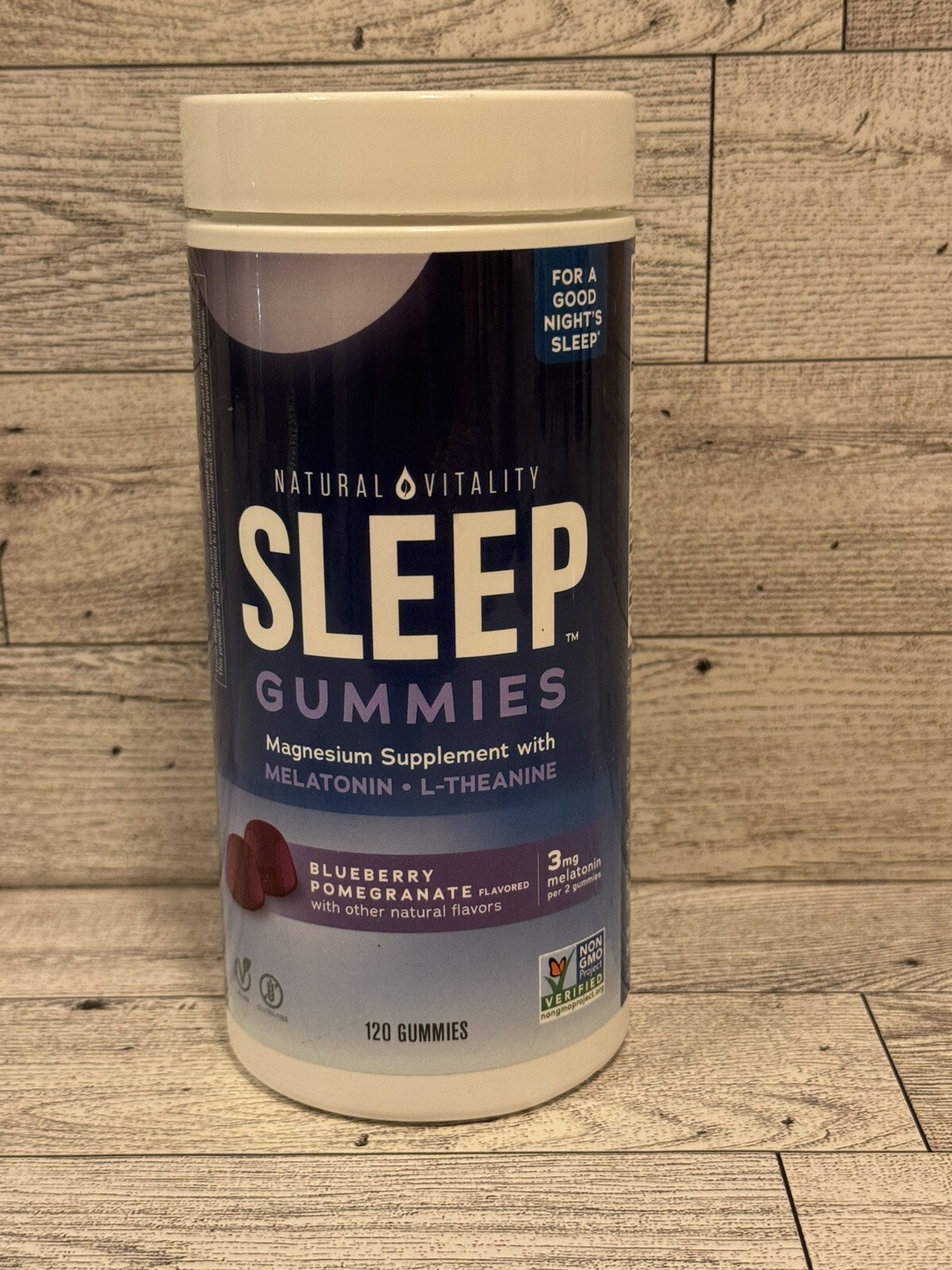 NATURAL VITALITY CALM SLEEP Magnesium Supplement Gummies blueberry 120 ...