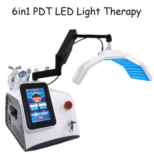 6in1 PDT LED Light Therapy RF Cold Hammer Microcurrent Face Lift Beauty ...