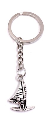 Keychain Surfer Child Sport Beach Silver Metal Pendant Charm | eBay