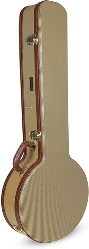 Crossrock Banjo Case, 5 String Resonator Banjo Box,Vintage Bluegrass ...