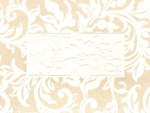 Ivory Embossed Flower Flowers Blank Notecards Note Cards By Hallmark ...