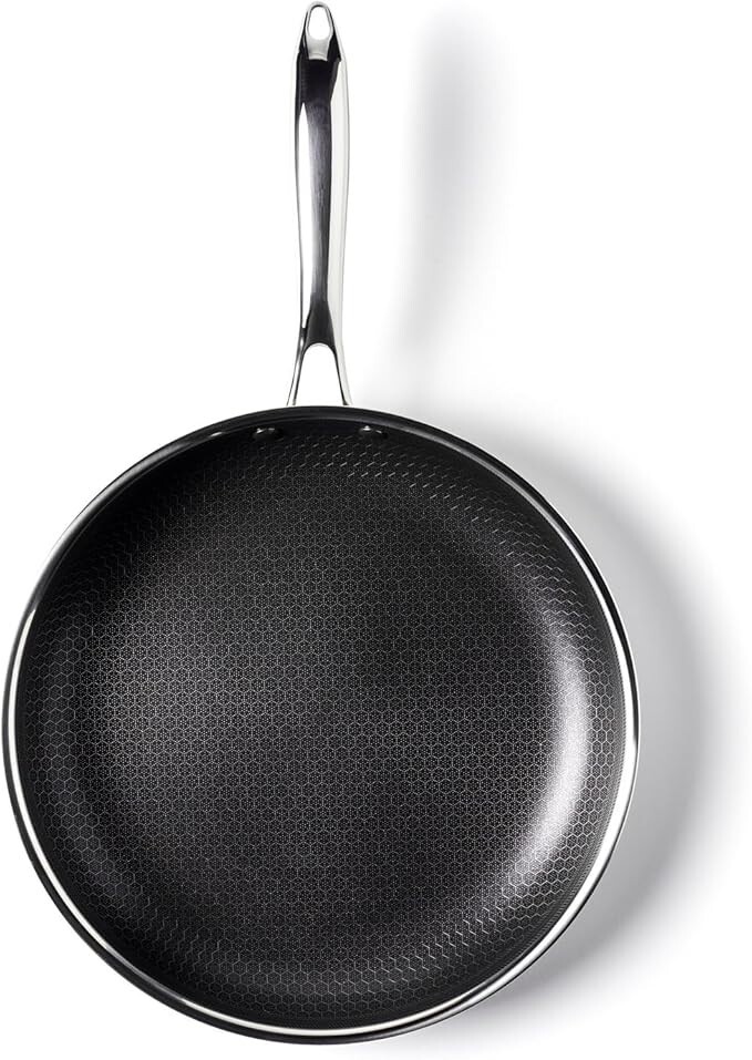HexClad Hybrid Nonstick 6-Piece Fry Pan Set, 8, 10 and 12-Inch Frying ...