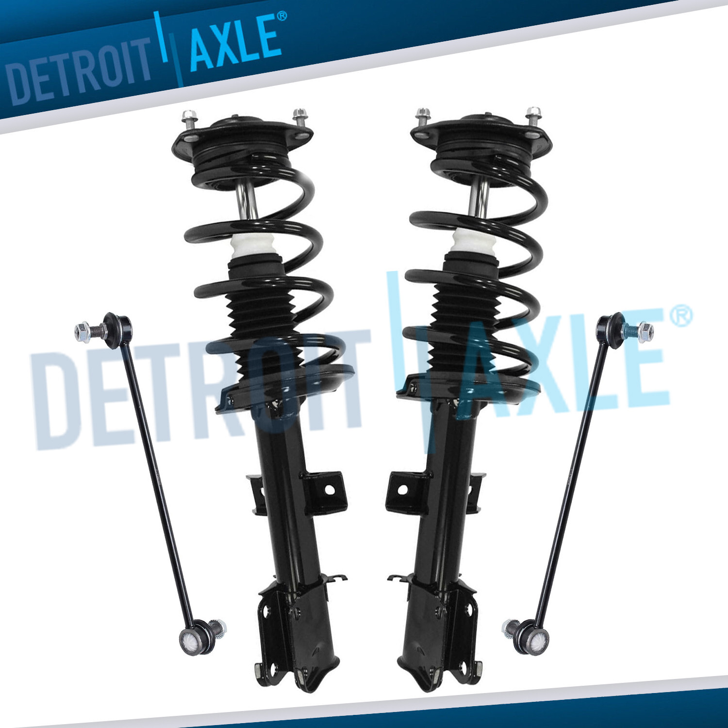 Front Struts w/ Coil Spring Sway Bars Assembly Kit for 2011 - 2013 Kia ...