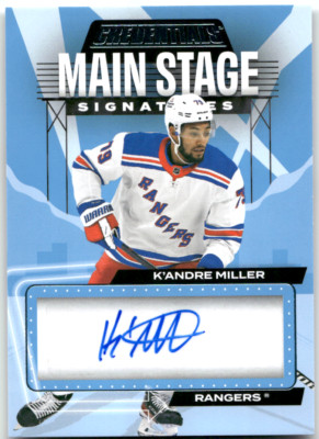 K'ANDRE MILLER 2023-24 UD Credentials AUTO MAIN STAGE SIGNATURES ...