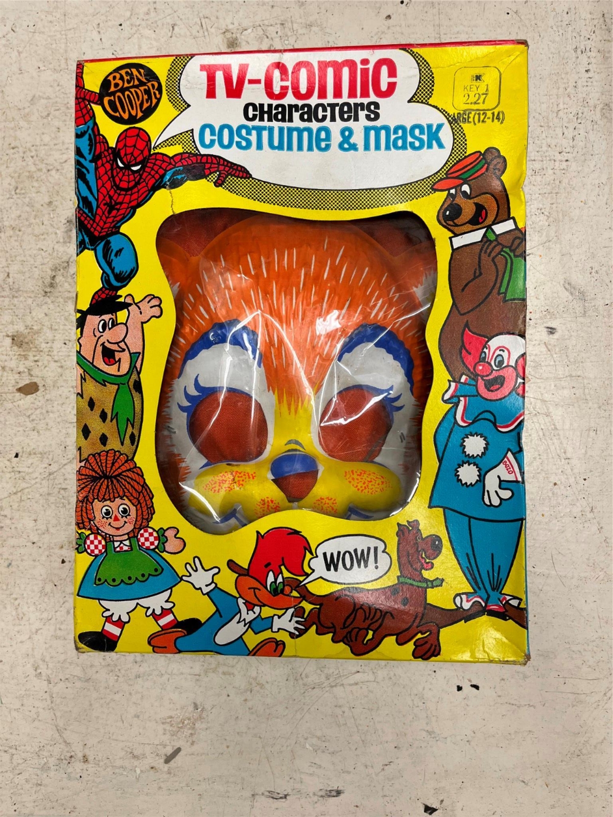 vtg 1973 Hanna Barbera Tv-Comic characters costume & mask 2 piece Yogi ...